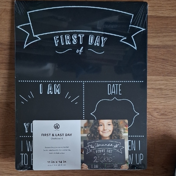 Other | First Last Day Chalkboard By Black | Poshmark